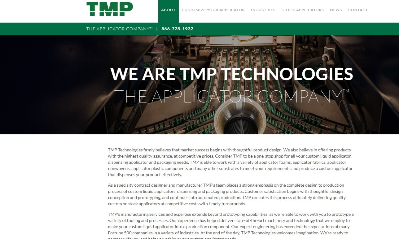 TMP Technologies, Inc. | Foam Fabricating